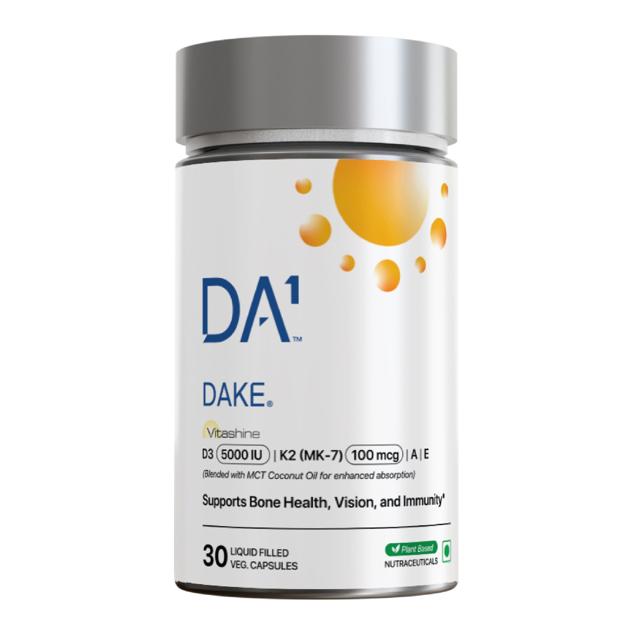 Plant Based DAKE 5000 IU, K2 (MK-7), A & E