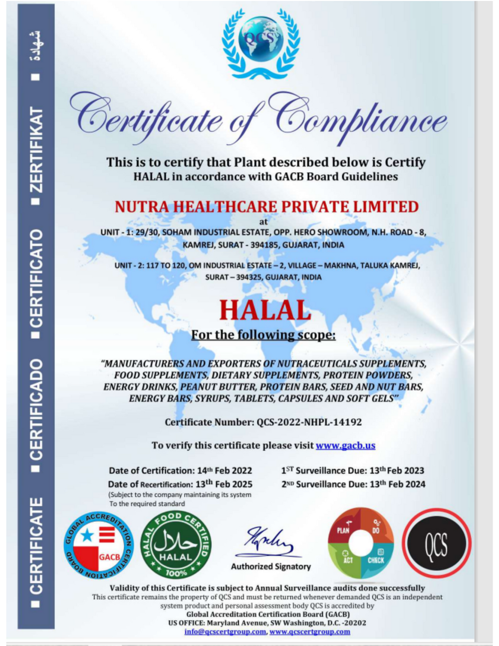 Certified Supplements for Healthy Ageing